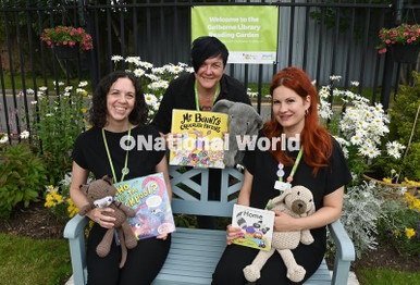 40007436-Library staff members from left, Rebecca Lawrenson, Tracy ...