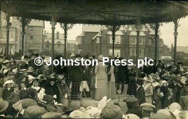 23460704-Lady Ashton presenting prizes possibly to donkey owners at St ...