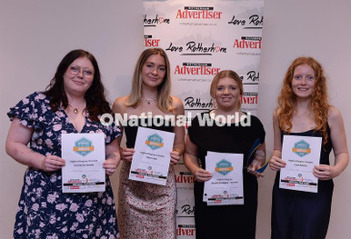 40007492-Higher/degree finalists, from left to right: Catherine Smith ...