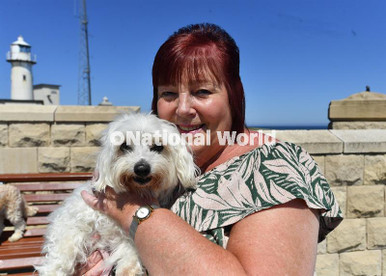 40009964-Smiling: Maggy Morrow has a cuddle with her best friend Tasha ...
