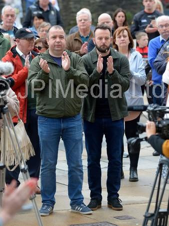 39141090-Colr. Brian Tierney and Colum Eastwood MP pictured at the ...
