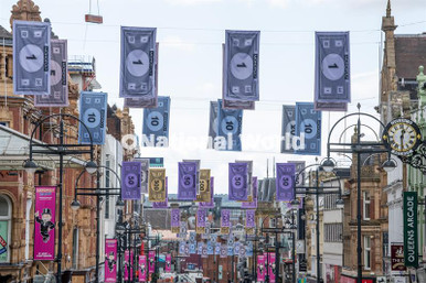 40010951-MONOPOLY Leeds Takeover with money on Briggate photographed by ...