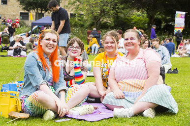 40012043-Happy Valley Pride at Calder Holmes Park, Hebden Bridge. From the left, Liv Russell ...