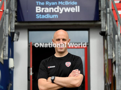 40014360-Derry City Technical Director Mark McChrystal pictured in the ...