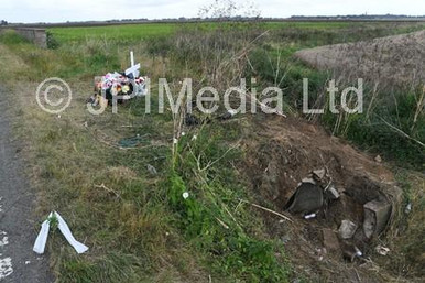 39099994-Scene of a fatal RTC near Eye Green. - National World | Newsprints