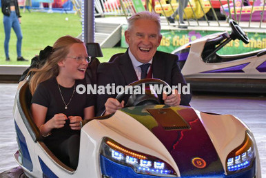 40015275-Mayors Consort Phil Holbrook enjoying the first ride on the ...