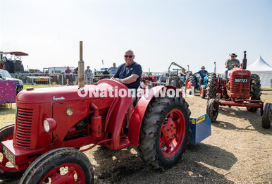40015626-Tractors parade to the main ring at Whitby Traction Engine ...