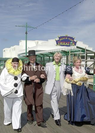 20088612-Joe Longthorne at North Pier, with Cyril Critchlow, George ...