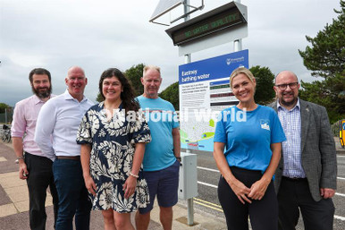 40022363-From left, Cllr Dave Ashmore; assistant director of culture ...