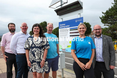 40022362-From left, Cllr Dave Ashmore; assistant director of culture ...