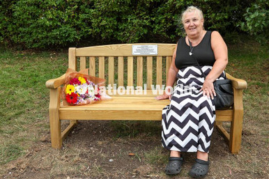 40022402-Ian Lamb's mother, Sharon Hughes, enjoys sitting on the new ...