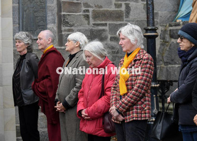 40026028-Mourners at the funeral of journalist and activist Nell ...