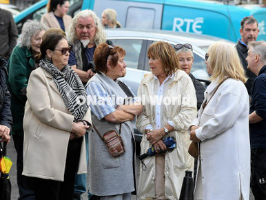 40026024-Mourners at the funeral of journalist and activist Nell ...