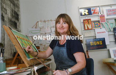 40028386-Artist Lisa Wigham, founder of The Two a.m Press, pictured in ...