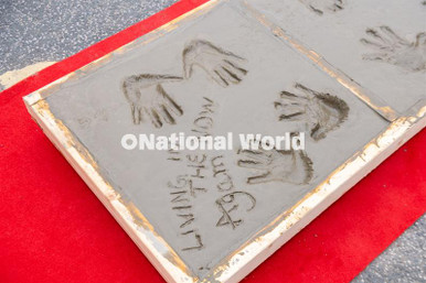 40030474-Permanent concrete handprints and marks in concrete slabs to ...