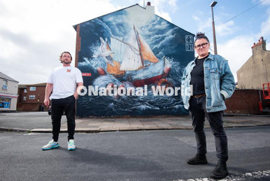 40034347-A new mural on Mount St in Fleetwood has been painted by ...