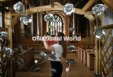 40035731-Roundabout Roses a breathtaking display of steel roses which ...