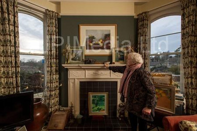 39352843-Ann Petherick of the Kentmere House Gallery in York with one ...