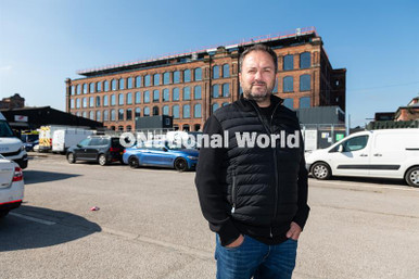 40037638-John Heaton, MD of Heaton Group outside the Cotton Works ...