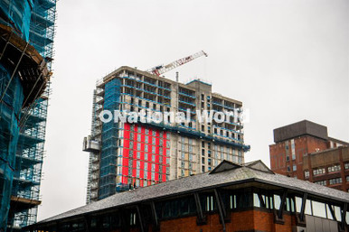 40042981-Construction of a large residential tower block, project ...
