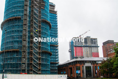 40042977-Construction of a large residential tower block, project ...