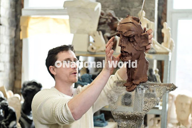 40043333-John Devlin 01/10/2024 . GLASGOW. David J Mitchell at work in ...