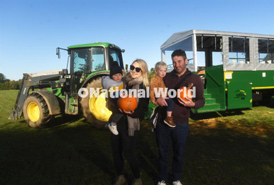 40044529-Pumpkin Patch Trailer Tours at Lotherton Hall .Pictured from ...