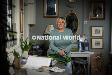 40044737-Michaela Reeves at Reeves Upholsterers in Harrogate. She took ...