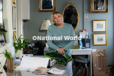 40044735-Michaela Reeves at Reeves Upholsterers in Harrogate. She took ...