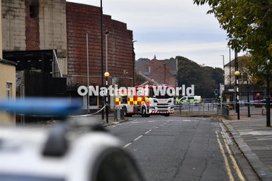40045554-The scene of a fire at the former Odeon building York Road and ...