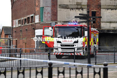 40045552-The scene of a fire at the former Odeon building York Road and ...