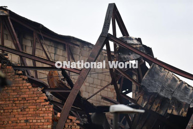40045548-The scene of a fire at the former Odeon building York Road and ...