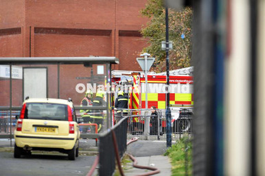 40045544-The scene of a fire at the former Odeon building York Road and ...