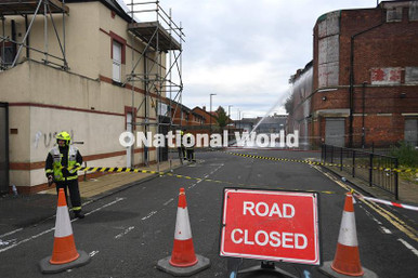 40045558-The scene of a fire at the former Odeon building York Road and ...