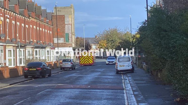 40045877-The scene of a fire at the former Odeon building York Road and ...