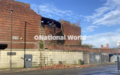 40045890-The scene of a fire at the former Odeon building York Road and ...