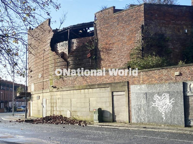 40045888-The scene of a fire at the former Odeon building York Road and ...