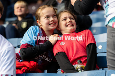 40046102-Burnley fans at Turf Moor for the Championship fixture against ...