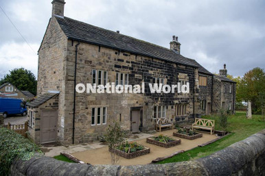 40047342-The community garden at Calverley Old Hall, a medieval manor ...