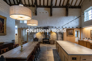 40047341-The Great Hall in Calverley Old Hall, a medieval manor house ...