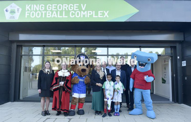 40050581-The official opening of King George V Football Complex took ...
