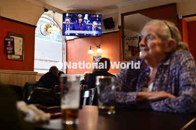 40056242-John Devlin 30/10/2024 GLASGOW. GV inside The Blane Valley pub ...