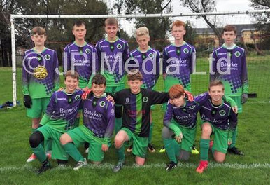 38226916-St Annes Yellows U15 s, back from left, Ollie Heywood, George ...