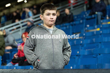 40071197-Burnley fans inside Turf Moor for the Championship fixture ...