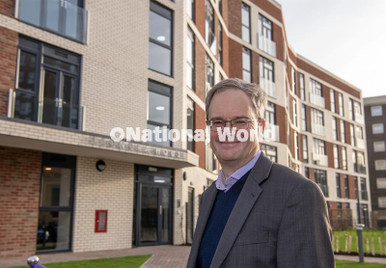 40071654-Chair of the board for 54North Homes - Steve Secker at the new ...