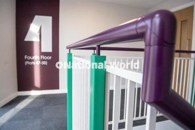 40071641-The suffragette colour scheme in the 54North Homes social ...