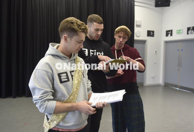 40074297-Rehearsals got under way at Fareham College on Tuesday ...