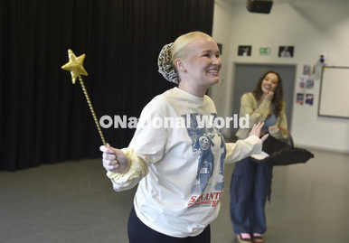 40074295-Rehearsals got under way at Fareham College on Tuesday ...