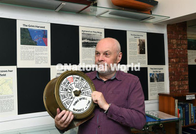 40075071-Dr David Pendleton in front of the exhibition to mark the ...