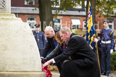 39256316-Remembrance Sunday, Ings Grove Park, Mirfield. From the left ...